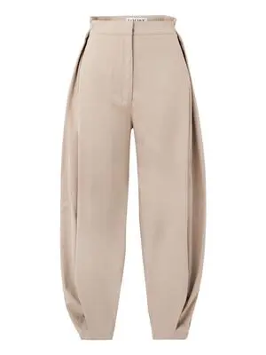 Loewe Cocoon Wide-leg Twill Pants - Neutrals