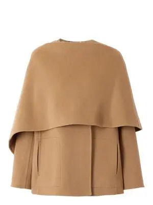 Altuzarra Dak Layered Draped Wool-blend Felt Coat - Brown