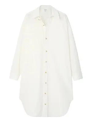 Bottega Veneta Cotton-blend Poplin Tunic - Cream