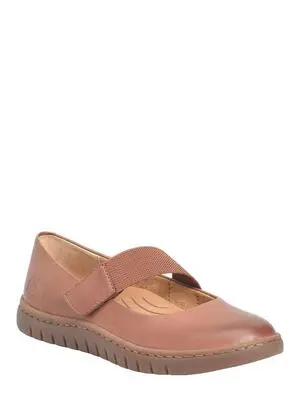 BØRN Mary Jane Flat - Dark Tan Leather