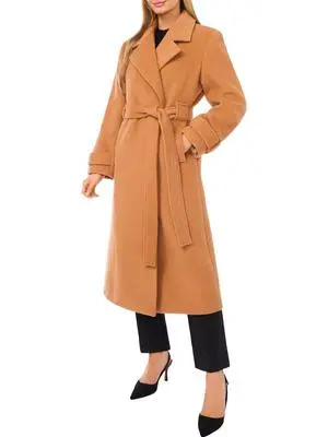Ted Baker London Wool-Blend Wrap Coat Nougat