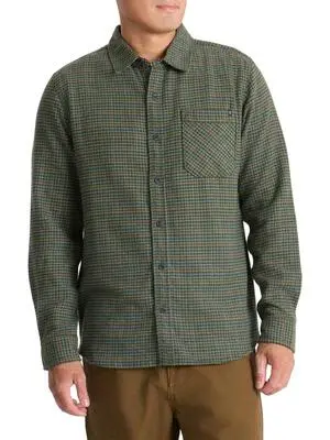 ROARK Crossroads Organic Cotton Button-up Shirt Dark Forest