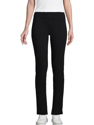 LANDS' END Starfish Mid Rise Slim Leg Pants - Black