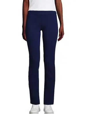 LANDS' END Starfish Mid Rise Slim Leg Pants - Deep Sea Navy