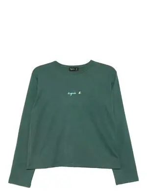 AGNÈS B. Logo-print T-shirt - Green