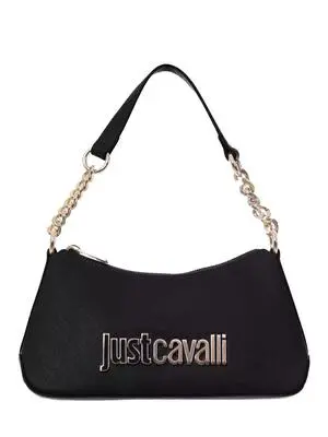 Just Cavalli Logo-plaque Chain-strap Shoulder Bag - Black