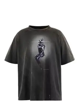 SAINT MXXXXXX Sorayama Print T-shirt - Black
