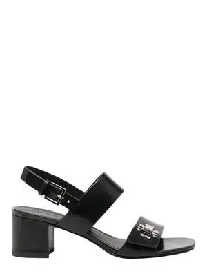 Tory Burch Turnlock Heeled Sandals - Black