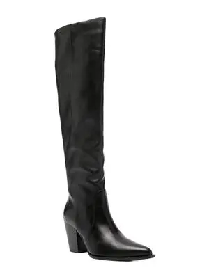 STUART WEITZMAN 85mm Leather Knee-high Boots - Black