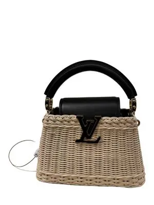 LOUIS VUITTON Capucines Mini Handbag - Beige/black