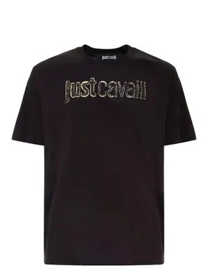 Just Cavalli Logo-embellished T-shirt - Black