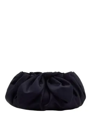 Oscar De La Renta Mini Satin Bow Clutch - Blue