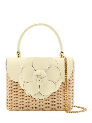 OSCAR DE LA RENTA Wicker Mini Bag