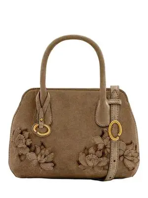 Oscar De La Renta The Mini Ivy Handbag - Beige
