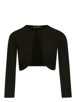 Oscar De La Renta Wool-blend Bolero - Black