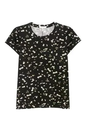 Rag & Bone All-over Floral Print T-shirt - Black