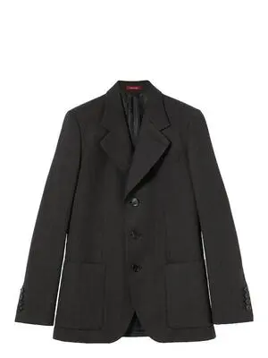 Gucci Wool Mohair Single-breasted Jacket - Grey