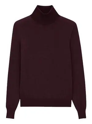 Saint Laurent Roll Neck Sweater - Bordeaux