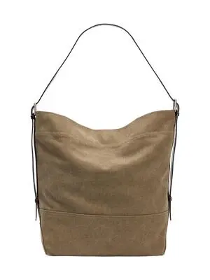 LEMAIRE Belted Cotton Tote Bag - Neutral