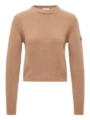 Moncler Wool And Cashmere Sweater - Beige