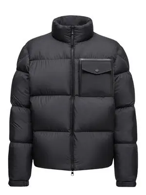 Moncler Chinon Square-quilted Short Down Jacket - Black