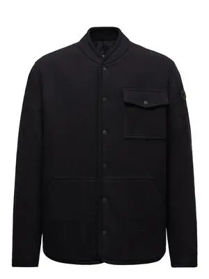 Moncler Wool Bouclé Shirt Jacket - Black