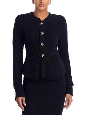 L'AGENCE Melissa Peplum Cardigan