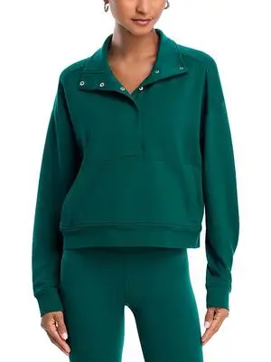 Aqua Henley Sweatshirt - Spruce