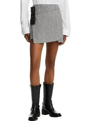 3.1 Phillip Lim Overlay Mini Skirt - Grey Multi