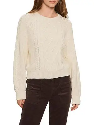 Sanctuary Nomad Cable Popover Sweater - Chalk