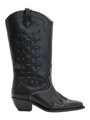 ALLSAINTS Dolly Studded Leather Boots - Black