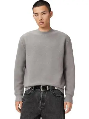 ALLSAINTS Marko Merino Wool Sweater Henge Grey