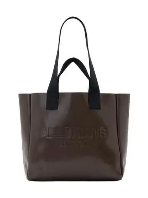 ALLSAINTS Izzy Leather Tote - Dark Brown