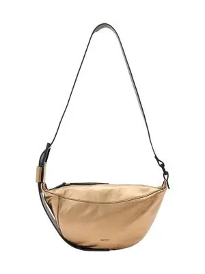 ALLSAINTS Luna Slouchy Leather Crossbody Bag - Warm Brass