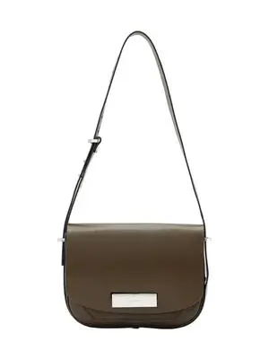 ALLSAINTS Etta Leather Satchel - Fango Brown