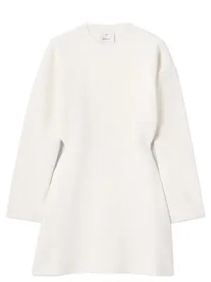 Wardrobe.NYC Rhw Ponte Mini Dress - Ivory
