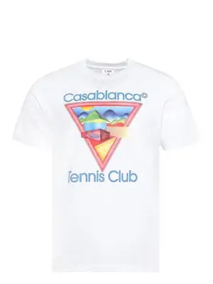 Casablanca Tennis Club Icon Printed Tee - White
