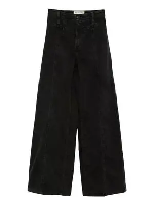 Free People Libre Wide-leg Jeans - Black