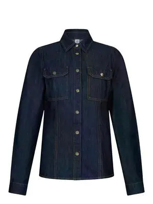 Liu Jo Contrast-stitching Denim Shirt - Blue