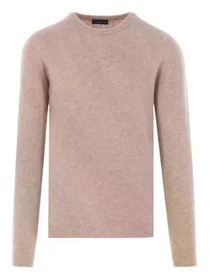 ROBERTO COLLINA Crew-neck Wool Sweater - Neutrals