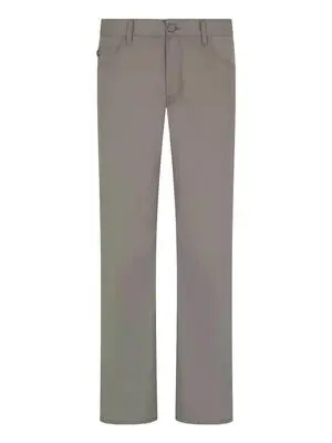 Giorgio Armani Virgin Wool Trousers - Grey