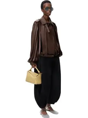 Loewe Jacket In Nappa Lambskin - Brown