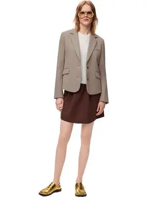 Loewe Tailored Wool Jacket - Beige Melange