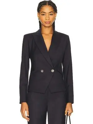 Veronica Beard Cropped Rickie Dickey Jacket - Navy