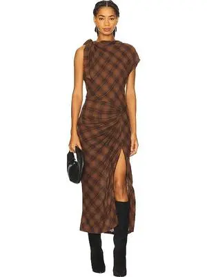 Isabel Marant Naerys Midi Dress - Dark Bronze