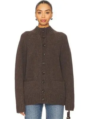 EAVES Jen Cardigan - Deep Bark