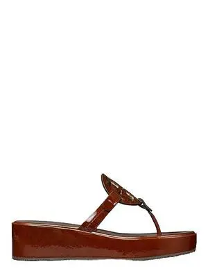 Tory Burch Miller Wedge Sandal - Russet Brown