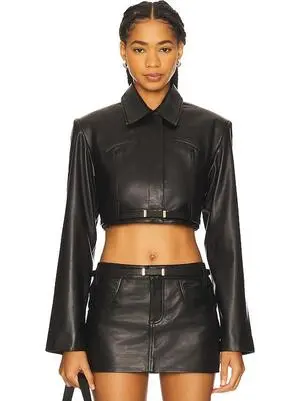 LAMARQUE Gia Leather Jacket - Black