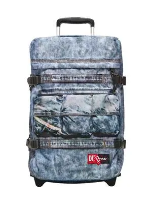 DIESEL® X Eastpak Trompe-l'oeil Denim Cabin Trolley - Hb014 Blue