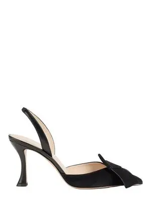 ALEXANDRE BIRMAN Bonny 85 Suede Slingback Pumps - Black